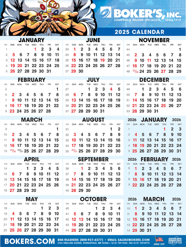 Calendar Metric Conversion Chart | Boker's, Inc.